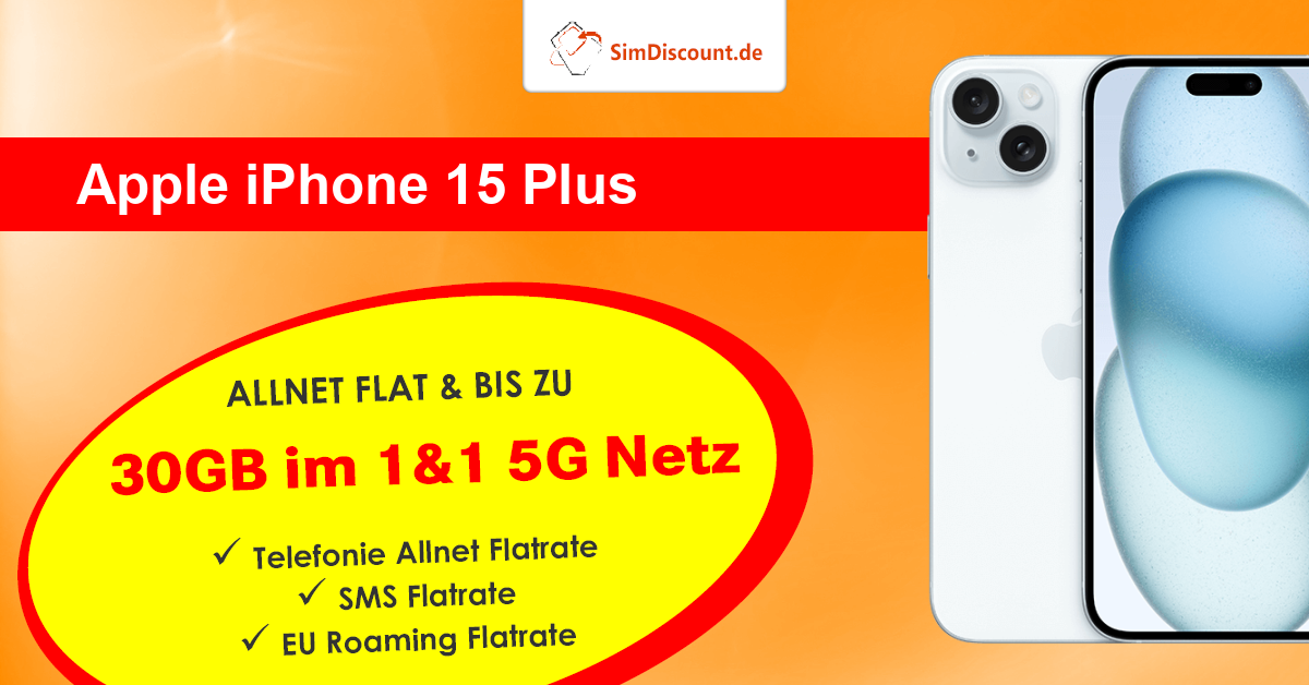 Apple-iPhone 15 Plus mit Vertrag & Allnet Flat - Günstige Handytarife ...